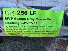MVP Garapa Grey Composite Decking 5/4"x6"x16' - Lambrecht Auction, Inc.