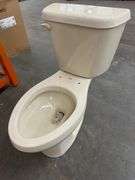 Bone 2 Piece Elongated Toilet - Lambrecht Auction, Inc.