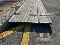Dull Galvanized Metal Panel 3'x16' - Lambrecht Auction, Inc.