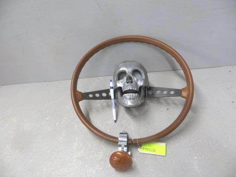 Skull Steering Wheel - Lambrecht Auction, Inc.