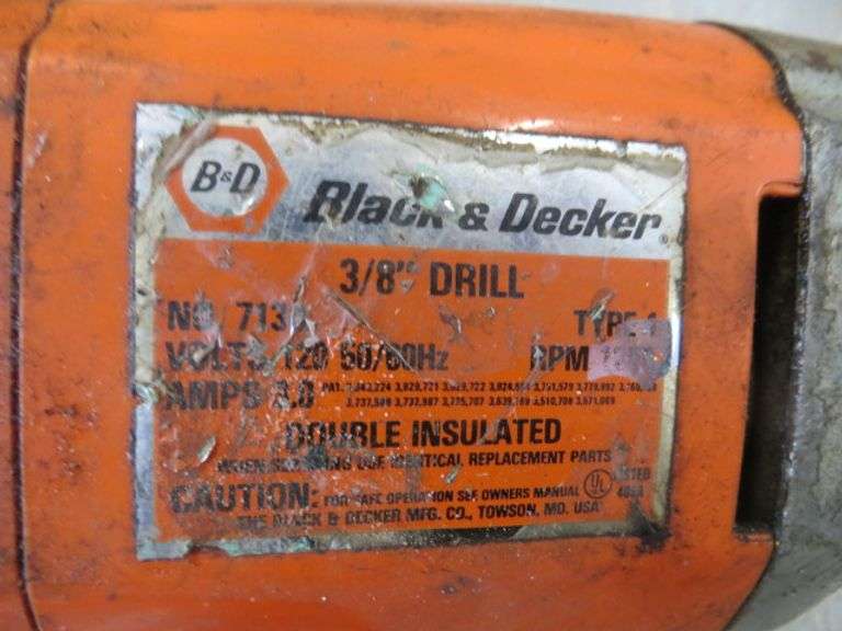 B&D 3/8" Drill & Shopmate 3/8" Drill - Lambrecht Auction, Inc.
