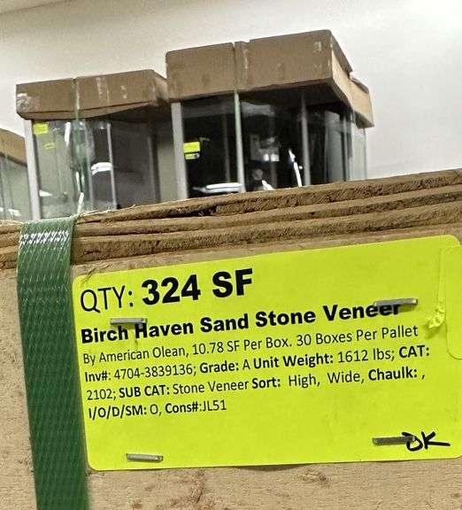 Birch Haven Sand Stone Veneer - Lambrecht Auction, Inc.