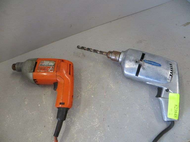B&D 3/8" Drill & Shopmate 3/8" Drill - Lambrecht Auction, Inc.