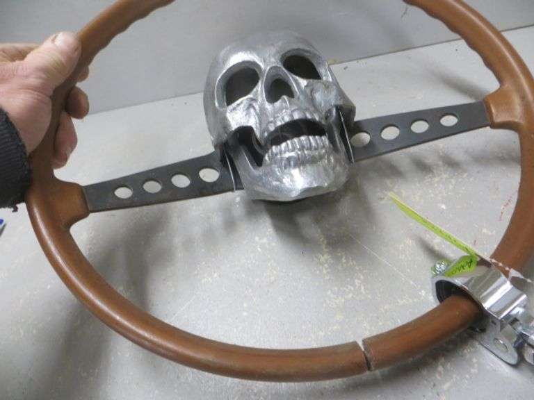 Skull Steering Wheel - Lambrecht Auction, Inc.