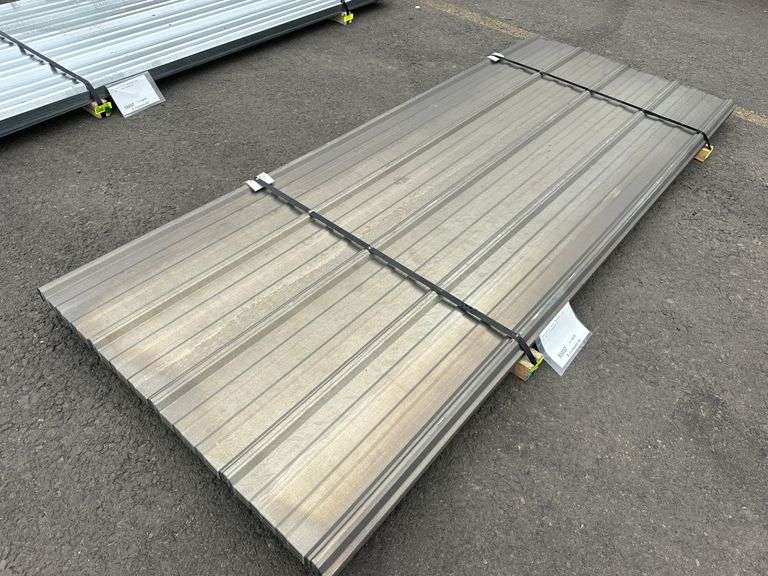 Dull Galvanized Metal Panel 3'x8' - Lambrecht Auction, Inc.