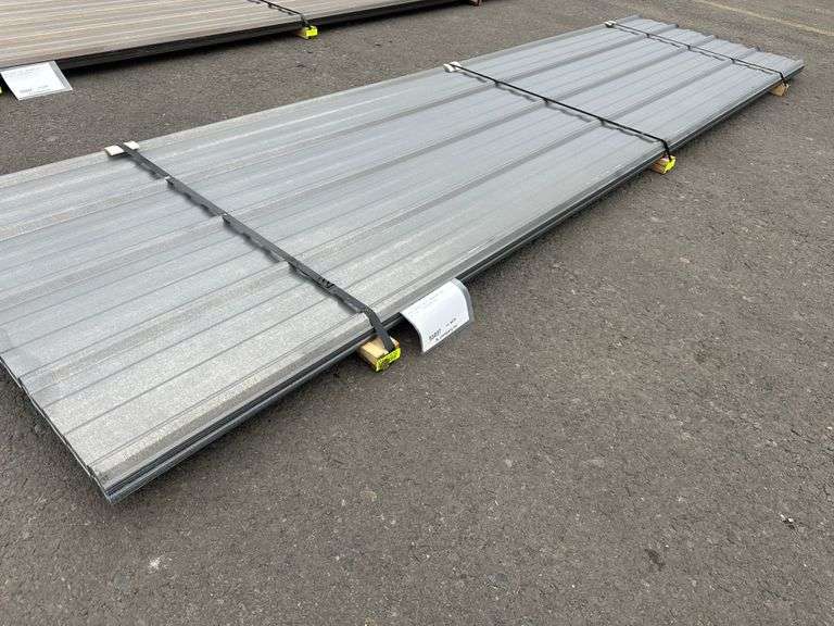 Dull Galvanized Metal Panel 3'x12' - Lambrecht Auction, Inc.