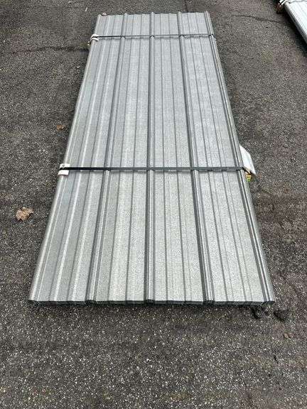 Dull Galvanized Metal Panel 3'x8' - Lambrecht Auction, Inc.