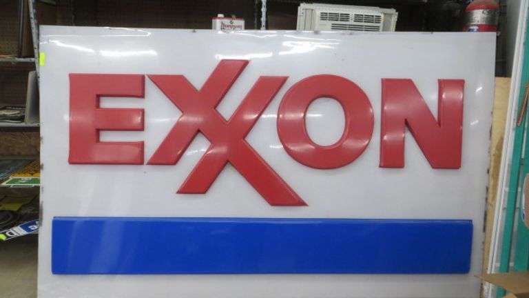 Exxon Sign 59X97" - Lambrecht Auction, Inc.