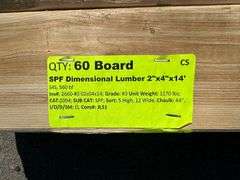 SPF Dimensional Lumber 2"x4"x14' - Lambrecht Auction, Inc.