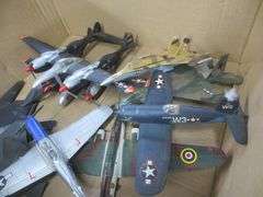 Plastic War Plane Models, Wooden US Battleship - Lambrecht Auction, Inc.
