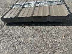 Bronze Corrugated Metal Panel 3'x8' - Lambrecht Auction, Inc.