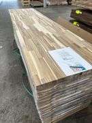 Acacia Butcher Block Countertop 1 1/2"x25"x8' - Lambrecht Auction, Inc.