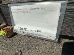 Bronze Corrugated Metal Panel 3'x8' - Lambrecht Auction, Inc.