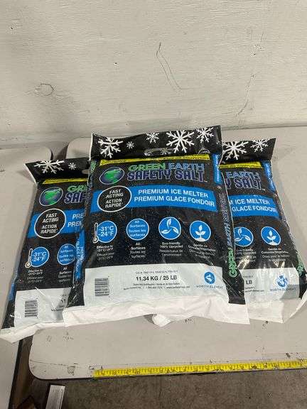 Green Earth Safety Salt 25lbs (3x$) - Lambrecht Auction, Inc.