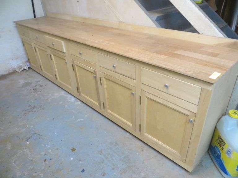 Homemade Tool Cabinet 25.5x95x17" - Lambrecht Auction, Inc.