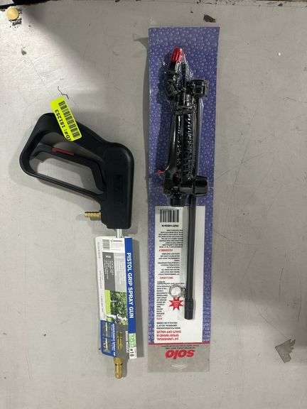 24″ universal spray wand + Pistol Grip Spray Gun - Lambrecht Auction, Inc.