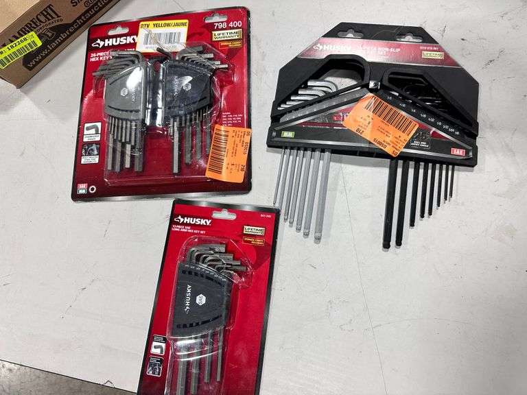 Assorted Long Arm Hex Keys - Lambrecht Auction, Inc.