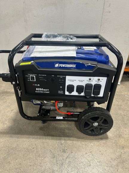 Powerhorse Portable Dual Fuel Generator - Lambrecht Auction, Inc.