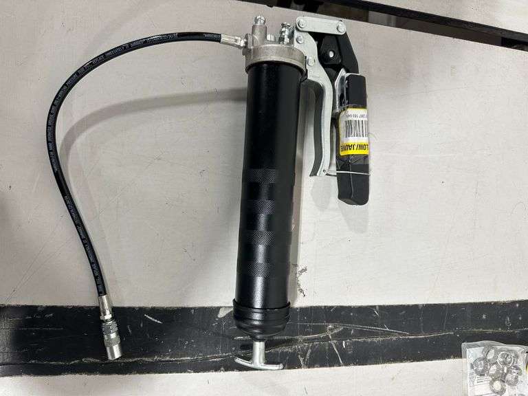 Core Gear Grease Gun Dual Handle Pistol plus Lever - Lambrecht Auction ...