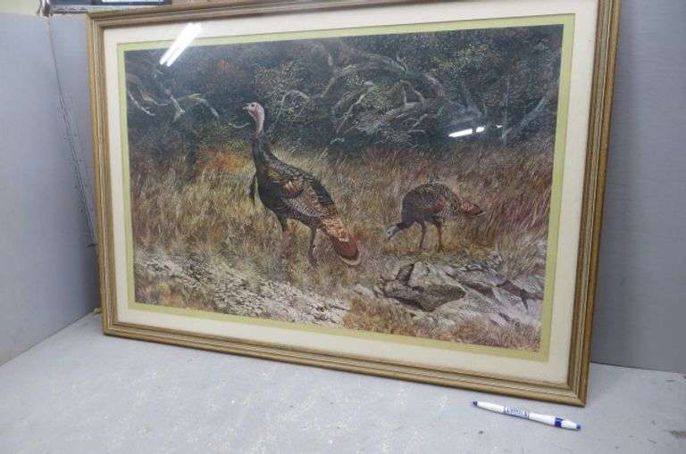 Travis Keese Wild Turkey Print 23x33' Framed & Matted - Lambrecht ...