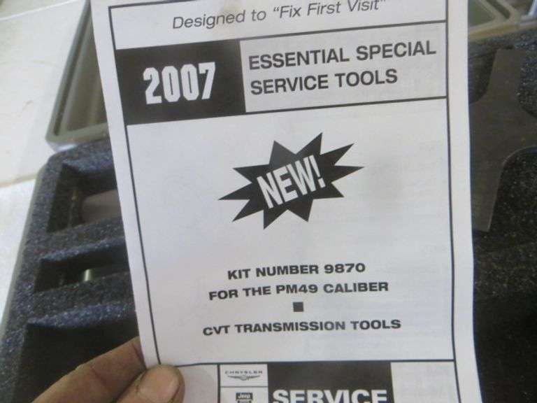 MST #9870 CVT Transmission Tools - Lambrecht Auction, Inc.