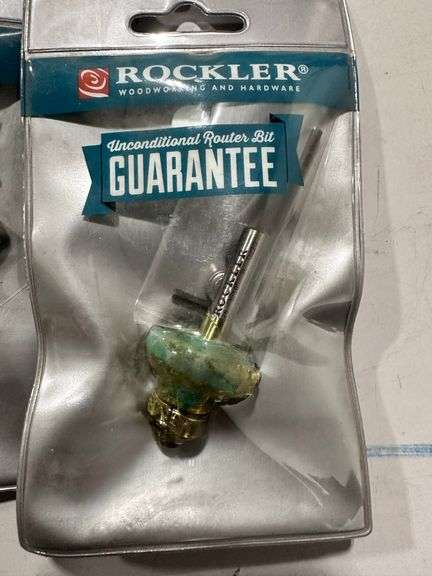 Rockler bit set 1/4 in shank - Lambrecht Auction, Inc.