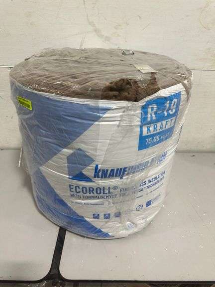 R-19 EcoRoll Kraft Faced Fiberglass Insulation Roll 75.06 SqFt ...