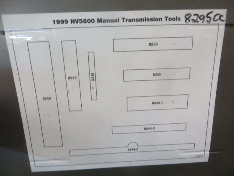 MST #8295CC 1999 NV5600 Manual Transmission Tools - Lambrecht Auction, Inc.