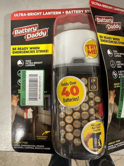 Battery Daddy 2-In-1 1000 Lumens Led Battery(4x$) - Lambrecht Auction, Inc.