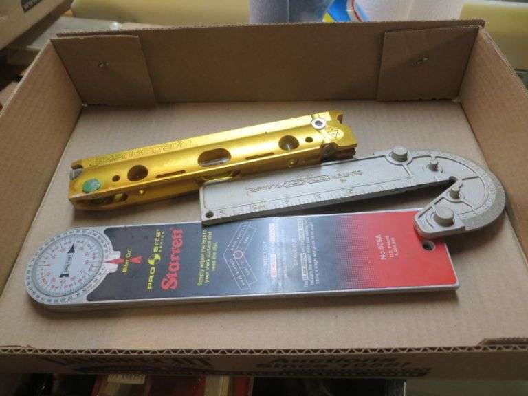 RoboSquare Magnetic Laser Level, Starrett Miter Guide, Center Square ...