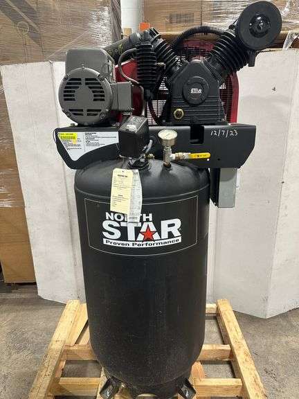 North Star 80 Gal 7.5 Hp Air Compressor - Lambrecht Auction, Inc.