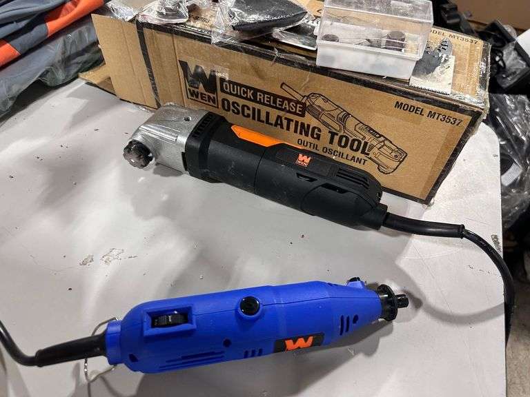 3.5A Quick-Release Variable Speed Multi-Function Oscillating Tool Kit - Lambrecht Auction, Inc.