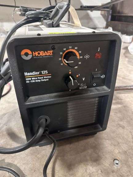Hobart Handler 125, 120V, 130 Amp Flux Core Welder - Lambrecht Auction ...