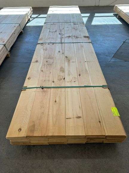 White Pine T&G WP4 Smooth Face Paneling 1"x8"x16' - Lambrecht Auction, Inc.