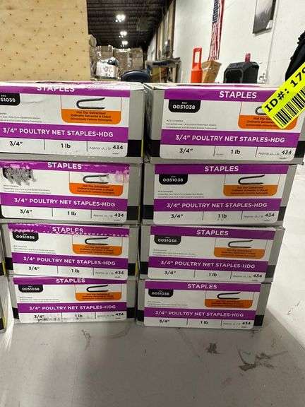 PRO-FIT 3/4 in. Hot Dipped Galvanized Poultry Net Staple 1 lb.(12 ...