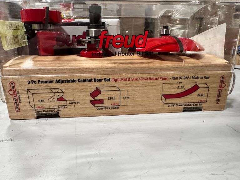 Freud 97-154: 3 Piece Premier Adjustable Cabinet Bit Set, - Lambrecht ...