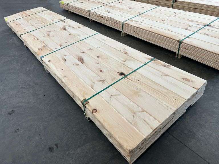 White Pine T&G WP4 Smooth Face Paneling 1"x8"x16' - Lambrecht Auction, Inc.