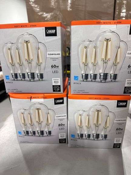 60-Watt Equivalent ST19 Dimmable Straight Filament Vintage Edison LED ...