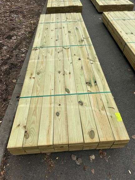 Pressure Treated Dimensional Lumber 2"x6"x12' - Lambrecht Auction, Inc.