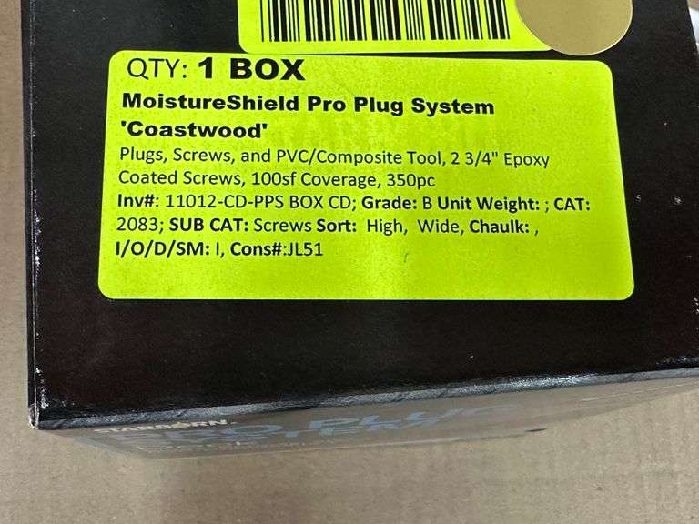 MoistureShield Pro Plug System 'Coastwood' - Lambrecht Auction, Inc.