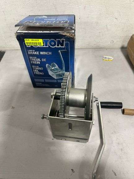 Fulton Automatic Brake Hand Winch - Lambrecht Auction, Inc.