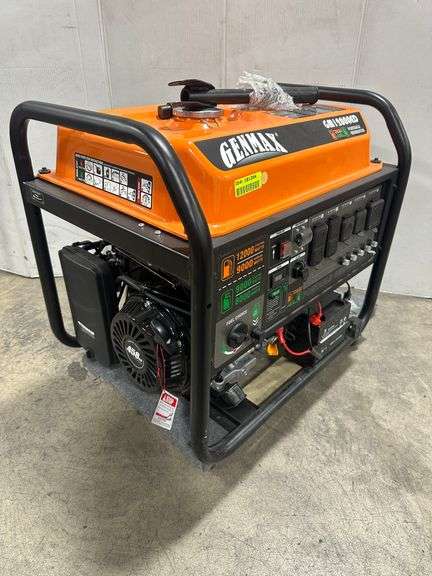 GENMAX, Dual Fuel Generator 10000W - Lambrecht Auction, Inc.
