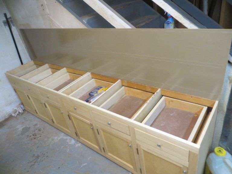 Homemade Tool Cabinet 25.5x95x17" - Lambrecht Auction, Inc.