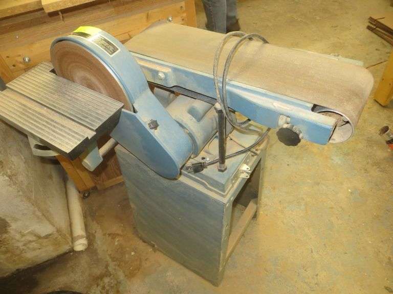 Reliant 6" Belt / 9" Disc Sander on Stand - Lambrecht Auction, Inc.