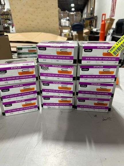 PRO-FIT 3/4 in. Hot Dipped Galvanized Poultry Net Staple 1 lb.(12 ...