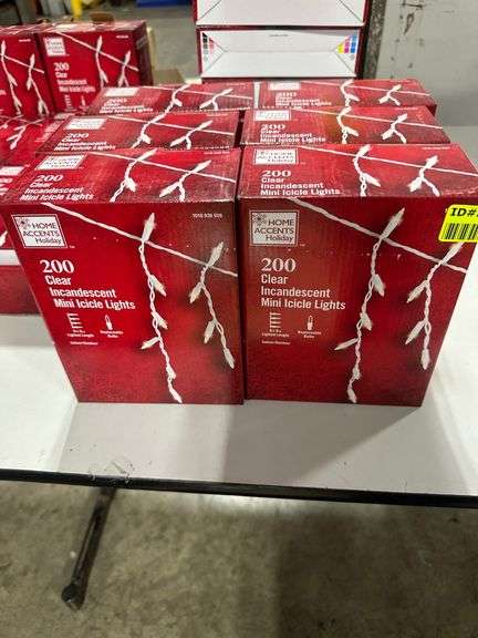 Home Accents Holiday 200 Clear Incandescent Mini Icicle Lights (6x ...