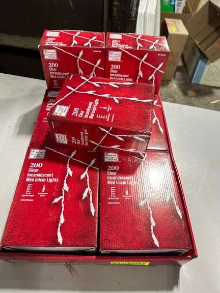 Home Accents Holiday 200 Clear Incandescent Mini Icicle Lights (7x ...