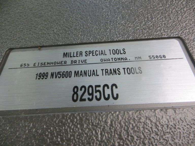 MST #8295CC 1999 NV5600 Manual Transmission Tools - Lambrecht Auction, Inc.
