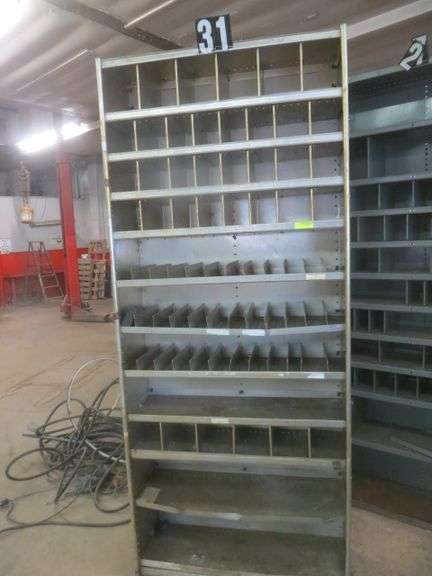 Parts Shelf 3'W x 7' - Lambrecht Auction, Inc.