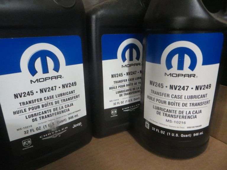 Mopar Transfer Case Lubricant - 5 Quarts - Lambrecht Auction, Inc.